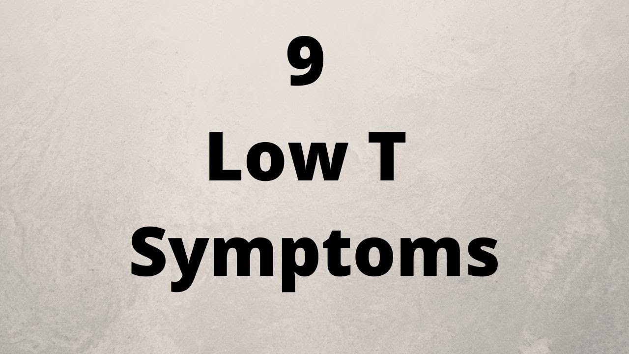 9 Signs Of Low Testosterone - Stop Feeling Old